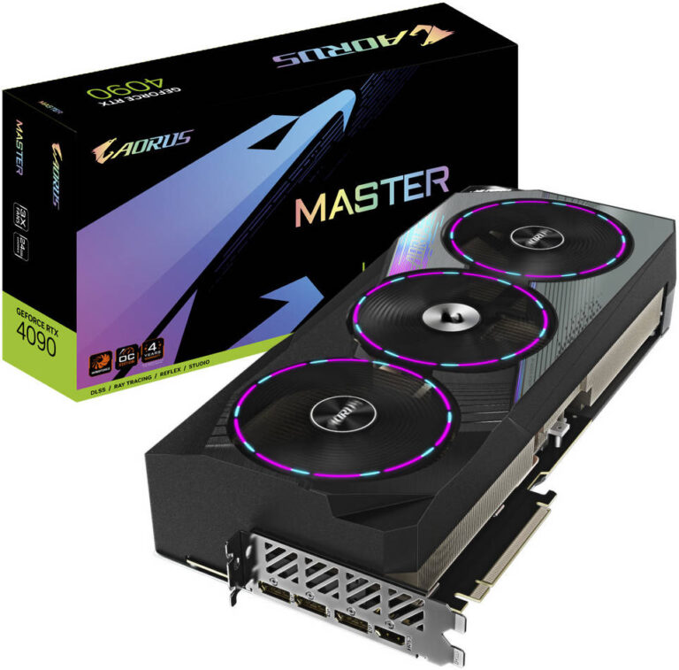 Gigabyte AORUS GeForce RTX 4090 Master Graphics Card, 24GB GDDR6X 384 ...