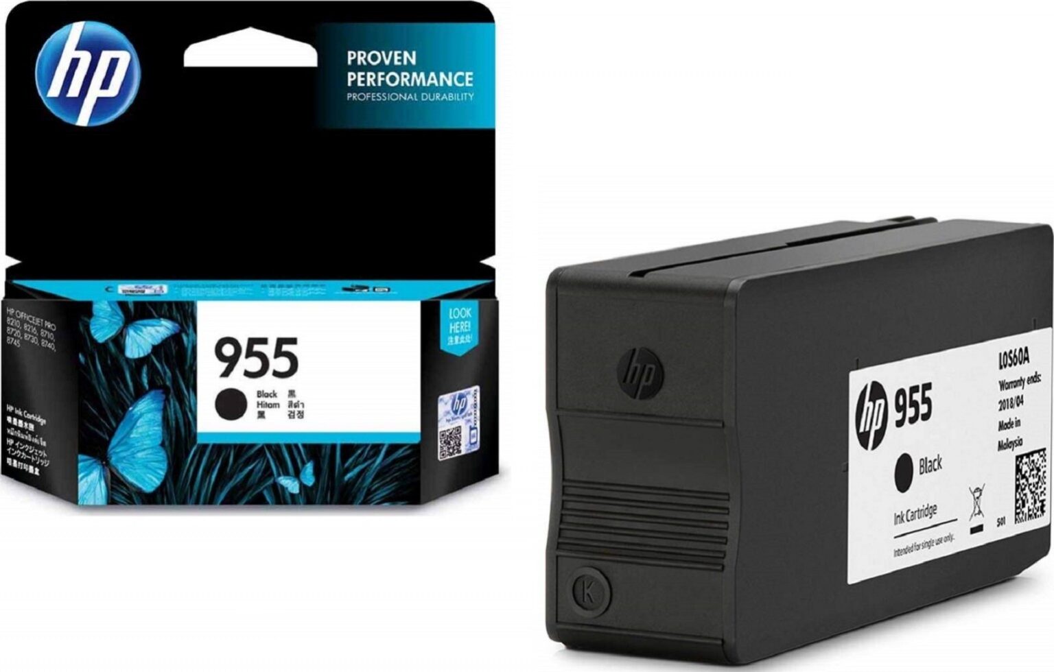 HP 955 Black Original Ink Cartridge | L0S60AA - Global Tronix Computer ...