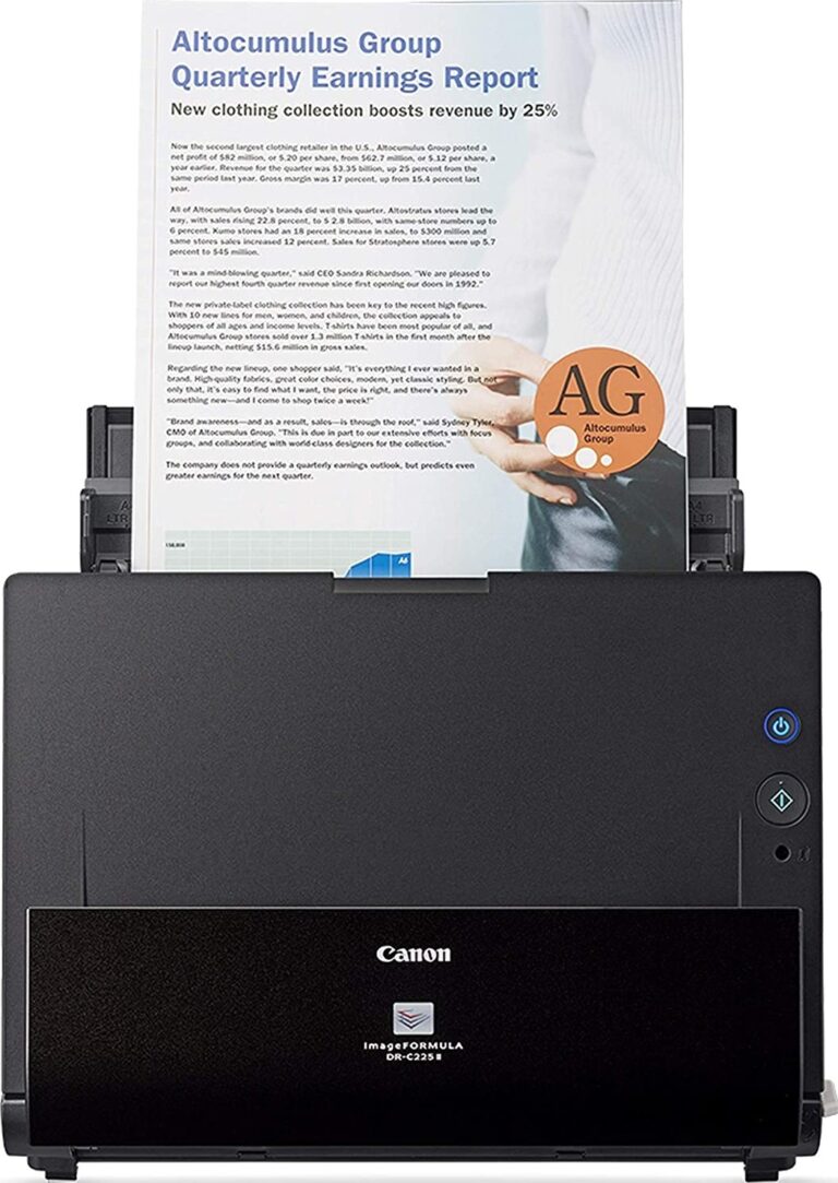 Canon Image FORMULA DR-C225 II Office Document Scanner, Black - Global ...